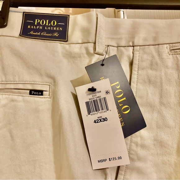 Polo Ralph Lauren | Pants | Mens Polo By Ralph Lauren Beige Khaki Pants Size 42x3 New With Tags ...